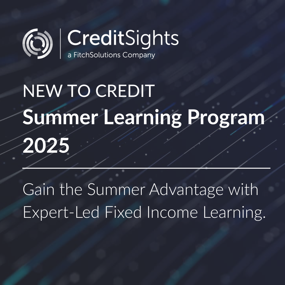 Summer Learning Program 2025 - Reg Page - CreditSights